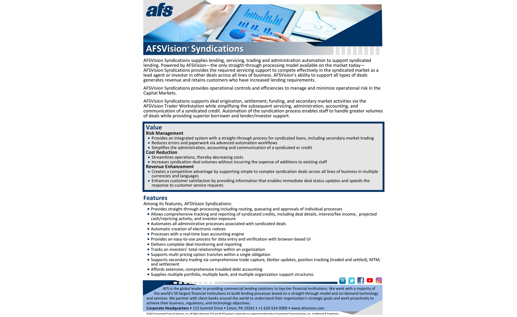 AFSVision Syndications: Innovative Solutions for Deal Management